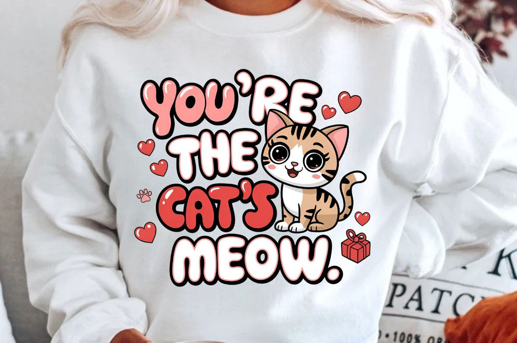 Youre the cats meow Sublimation Design - So Fontsy