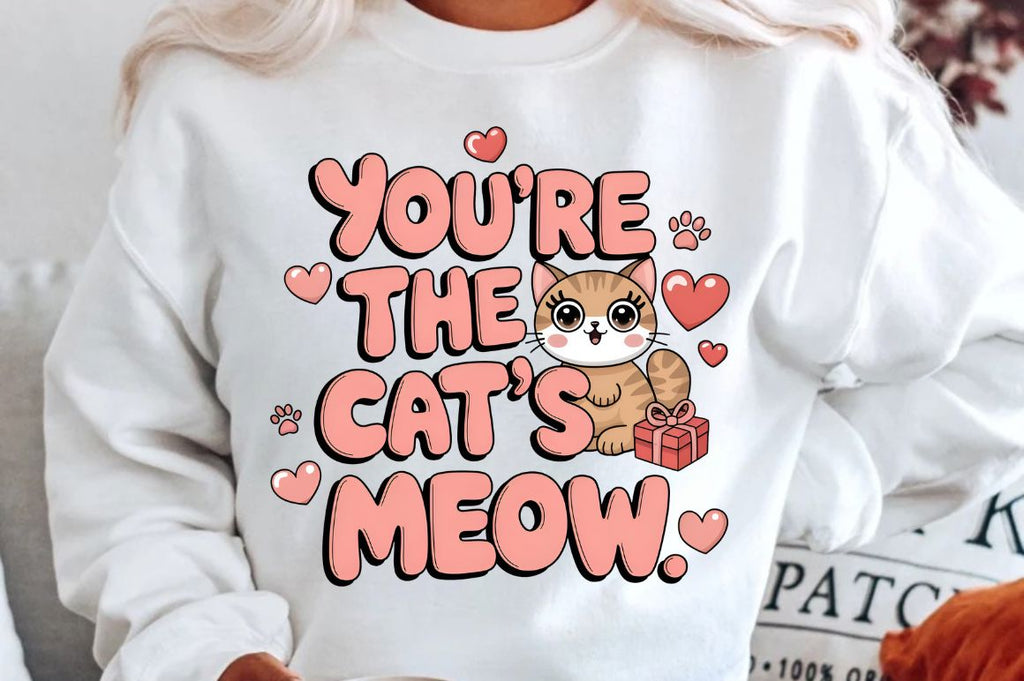 Youre the cats meow Sublimation Design - So Fontsy
