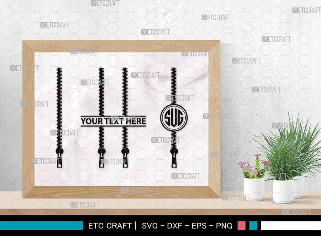 Zipper Monogram, Zipper Silhouette, Zipper SVG Bundle, Black Zipper Svg, Zipperstop Svg, Open ...