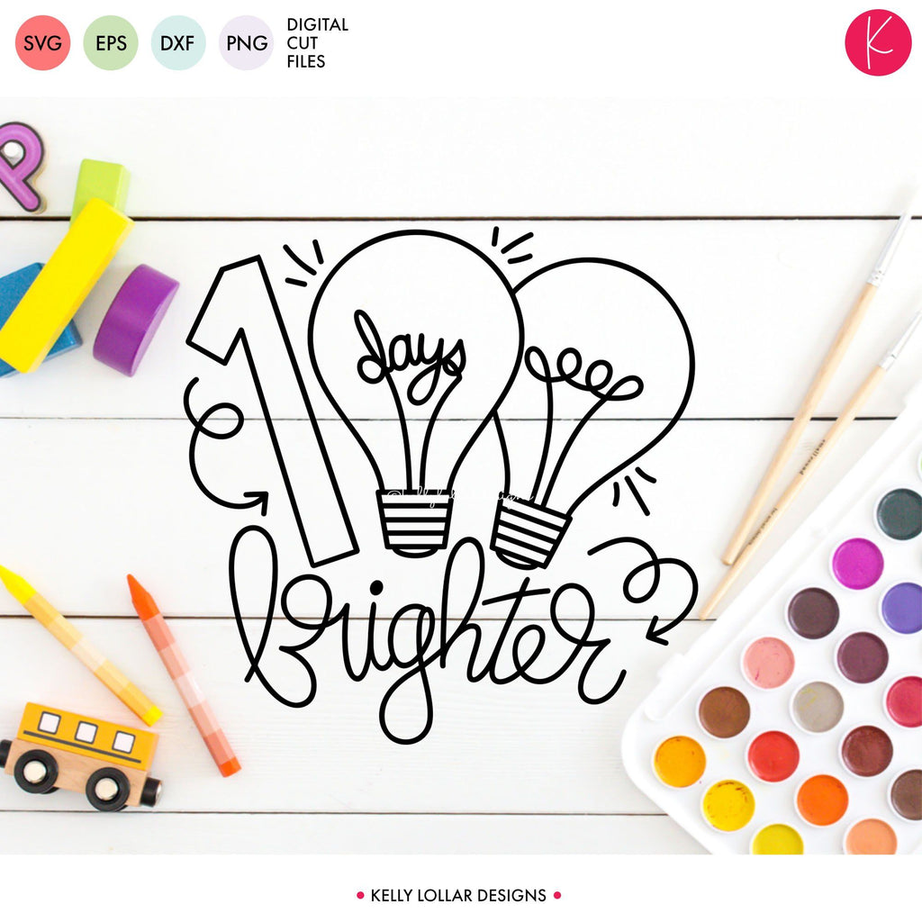 100 Days Brighter Light Bulb - So Fontsy