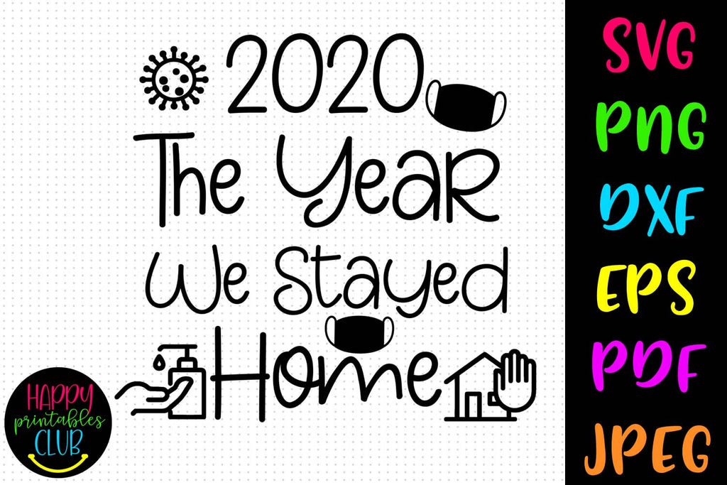 2020 Year We Stayed Home- Pandemic Christmas Ornament - So Fontsy
