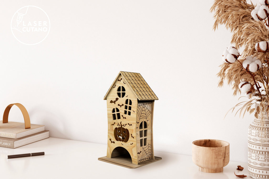 3D HALLOWEEN HOUSES Bundle - So Fontsy