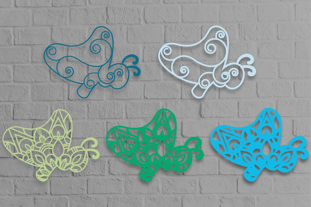 3D Layered Butterfly svg - So Fontsy