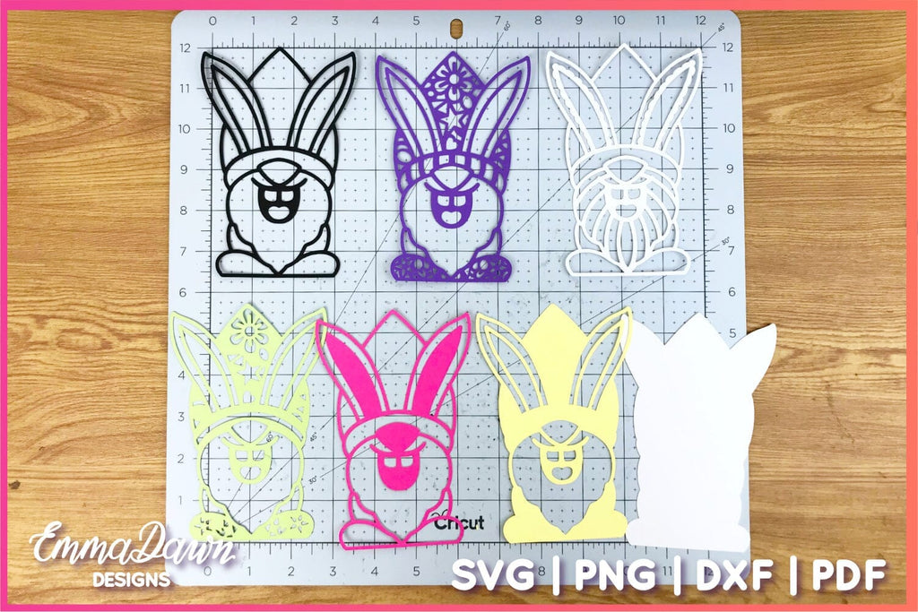 3D Layered Gnome SVG | Easter Bunny Gnome SVG - So Fontsy