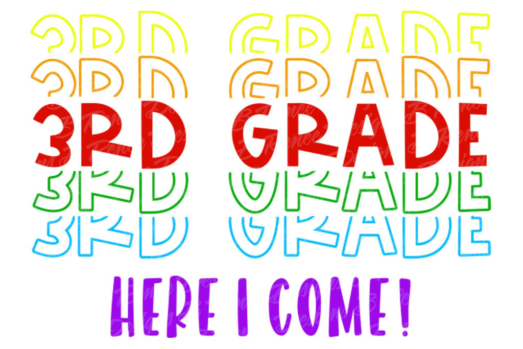 3rd Grade Here I Come SVG | Back to School Shirt SVG - So Fontsy