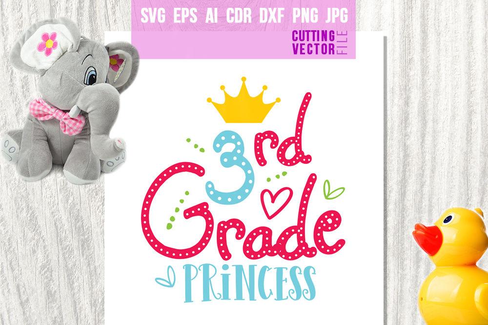 3rd Grade Princess SVG - So Fontsy