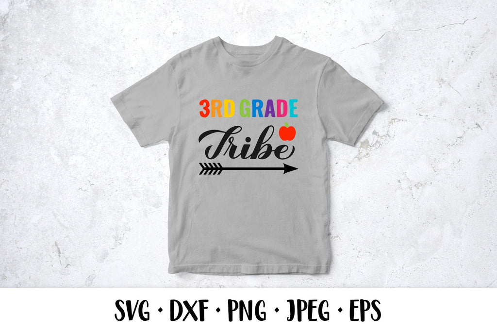 3rd Grade tribe SVG. First day of school quote shirt design - So Fontsy