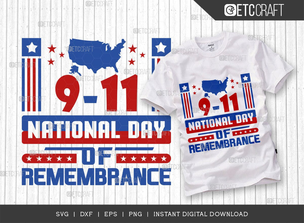 9-11 National Day Of Remembrance SVG Cut File, Memorial Day Svg ...