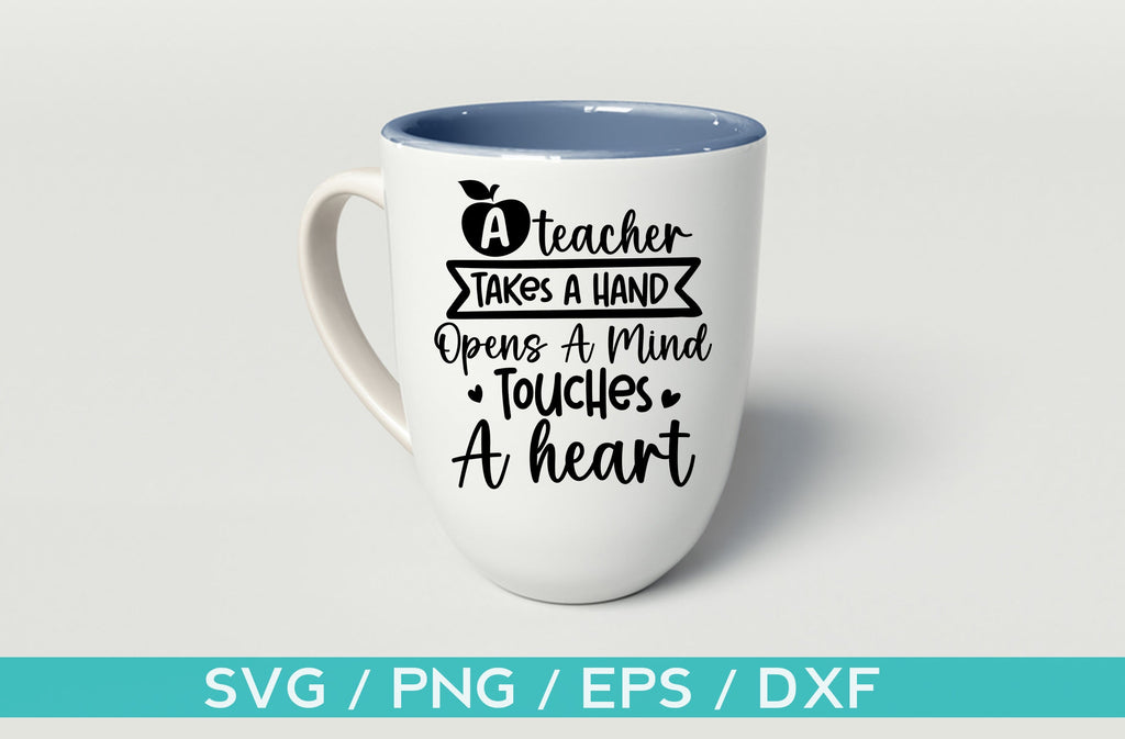 A teacher take a hand, teacher svg designs - So Fontsy