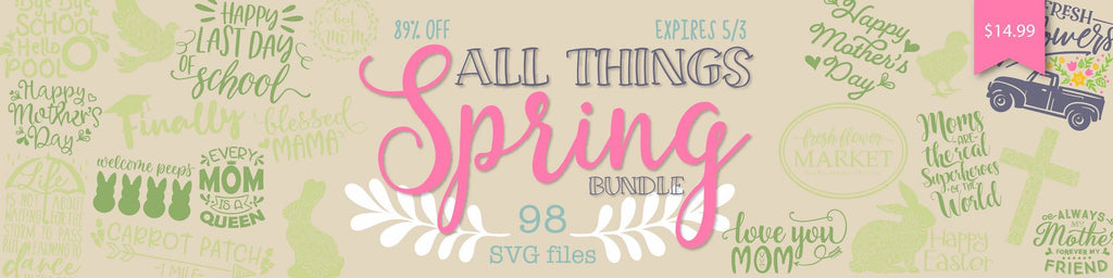 All Things Spring Bundle - So Fontsy