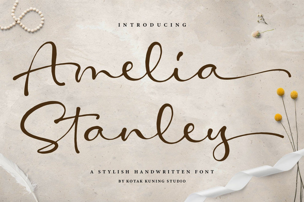 Amelia Stanley Font - Wedding Script - So Fontsy