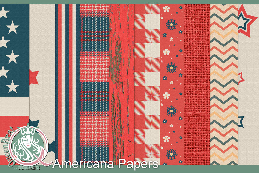 Americana Patriotic Papers - So Fontsy