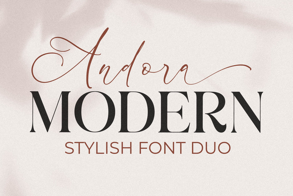 Andora Modern Font Duo - So Fontsy