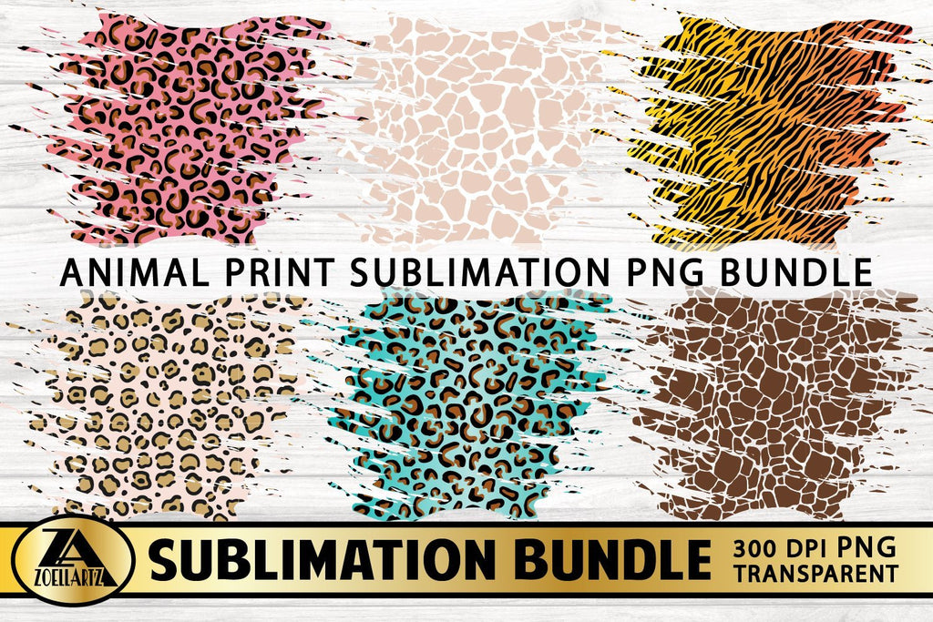 Animal Print Sublimation PNG Bundle-Sublimation Background - So Fontsy