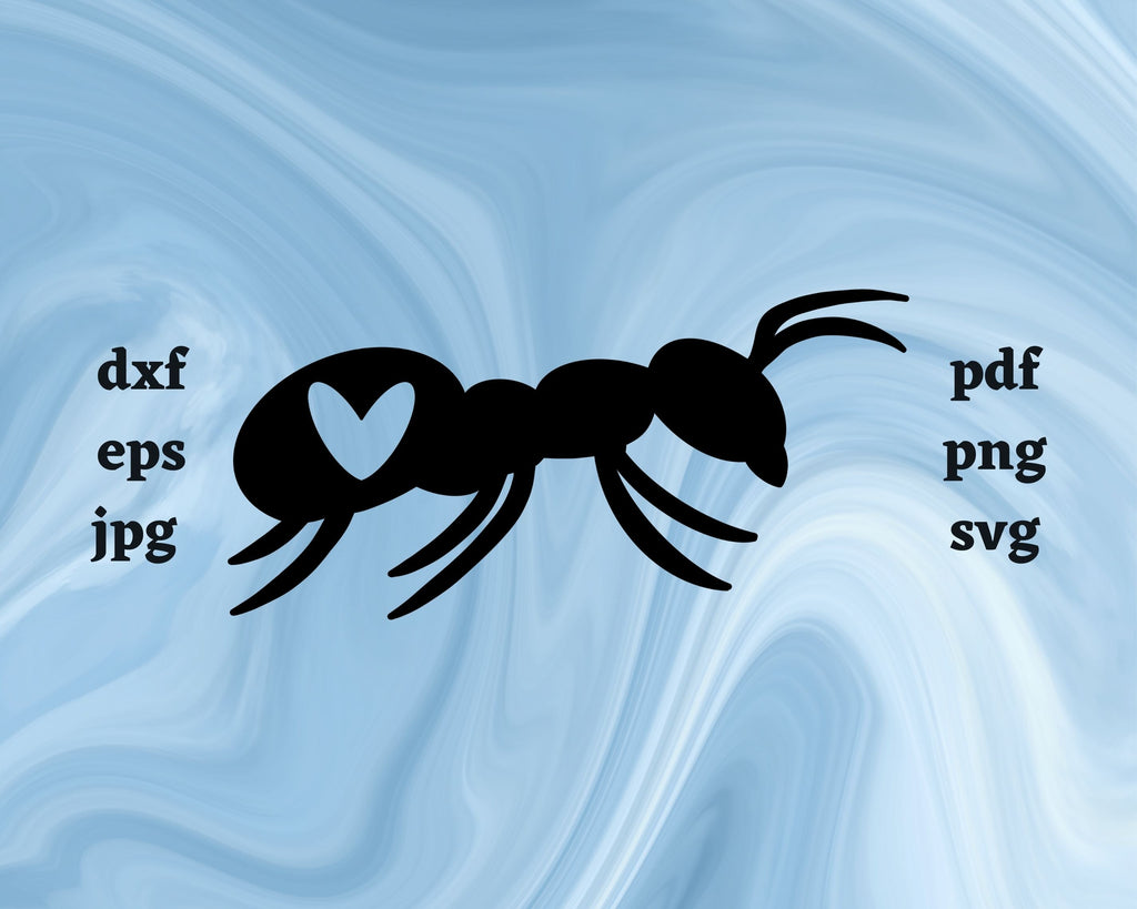 Ant Heart SVG Cut File - So Fontsy