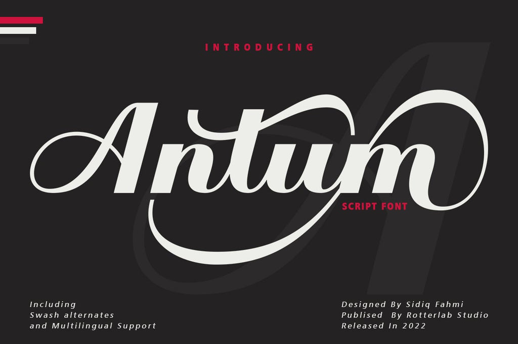 Antum - Vintage Bold Script - So Fontsy