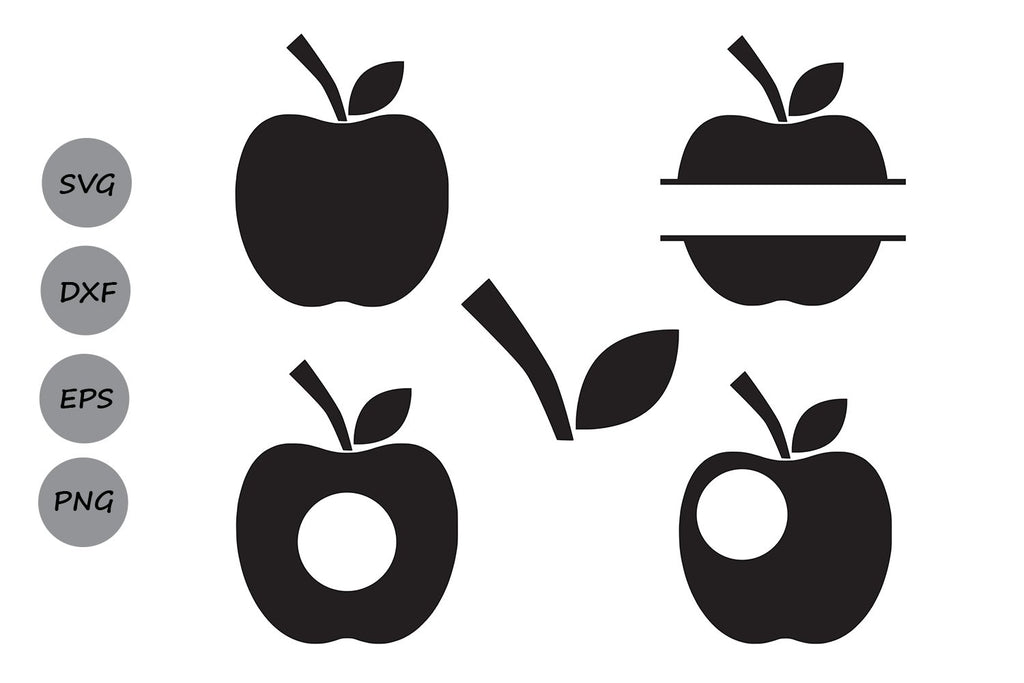 Apple Monogram| Apple SVG Cut Files - So Fontsy