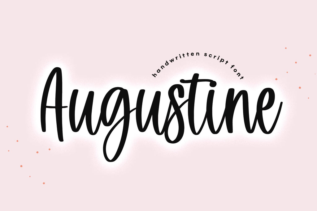 Augustine - Handwritten Script Font - So Fontsy