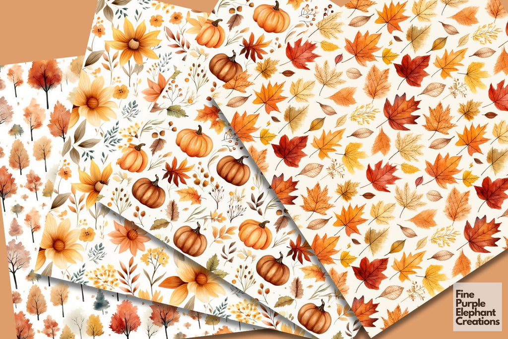 Autumn Harvest | Fall Pattern - So Fontsy