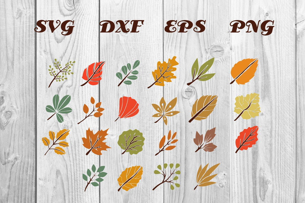 Autumn Leaves cut files - So Fontsy