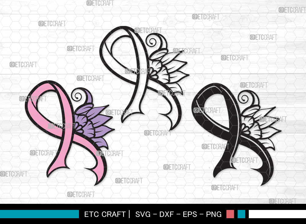 Awareness Ribbon SVG | Breast Cancer Ribbon Svg | Survivor Ribbon ...