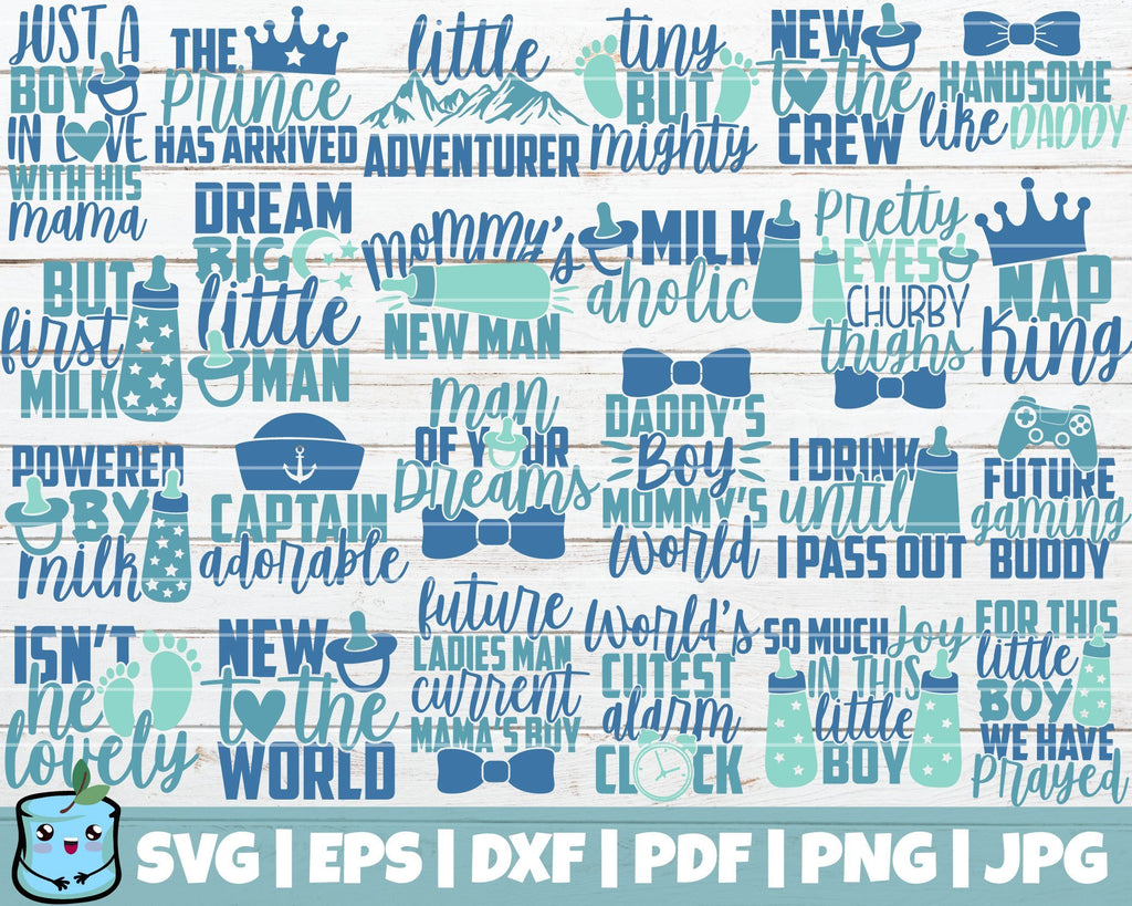 Baby Boy SVG Bundle - So Fontsy