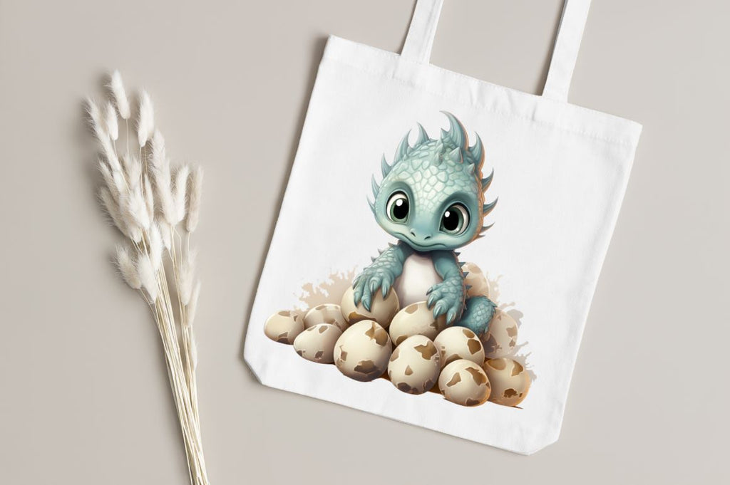 Baby Dragon Eggs Sublimation Clipart Bundle - So Fontsy