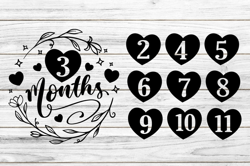 Baby Milestones SVG - So Fontsy