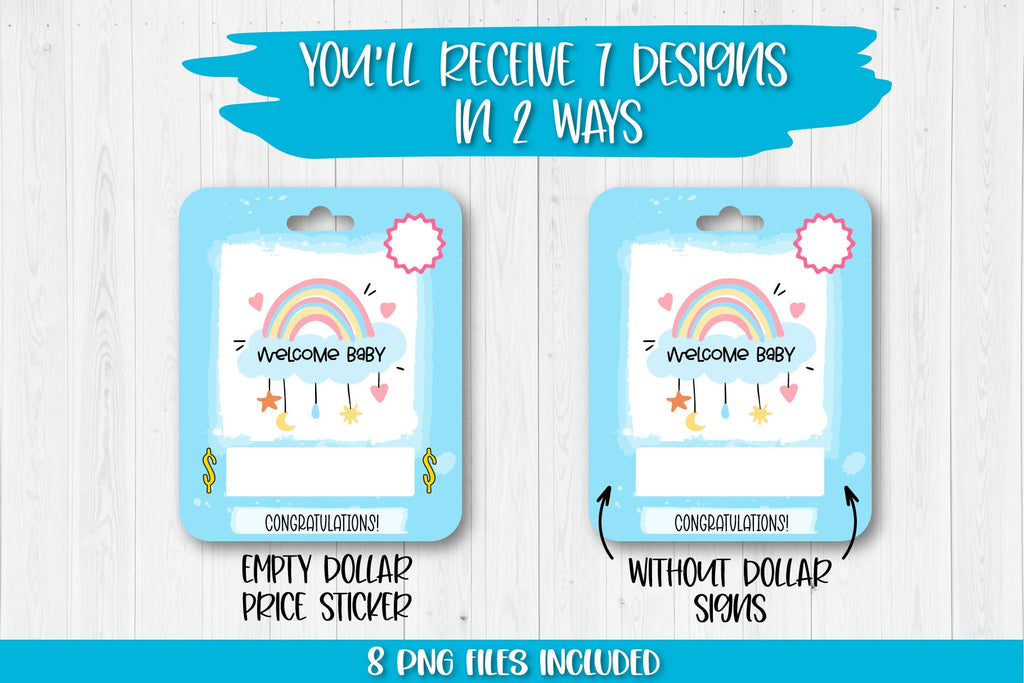 Baby Shower Money Card PNG Designs | Printable Baby Gift - So Fontsy