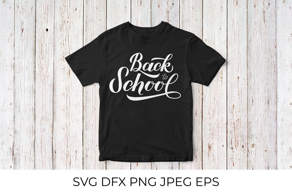 Back to school hand lettering SVG - So Fontsy