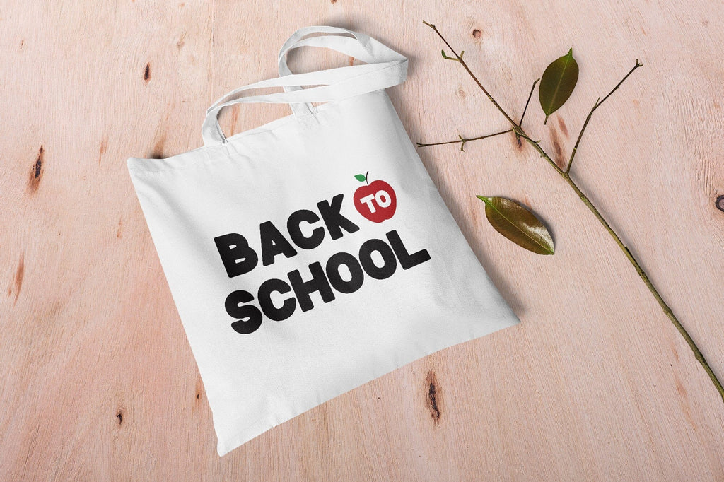 Back to school lettering with apple - So Fontsy