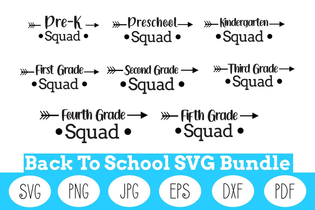 Back To School SVG Bundle | First Day of School SVG | School - So Fontsy