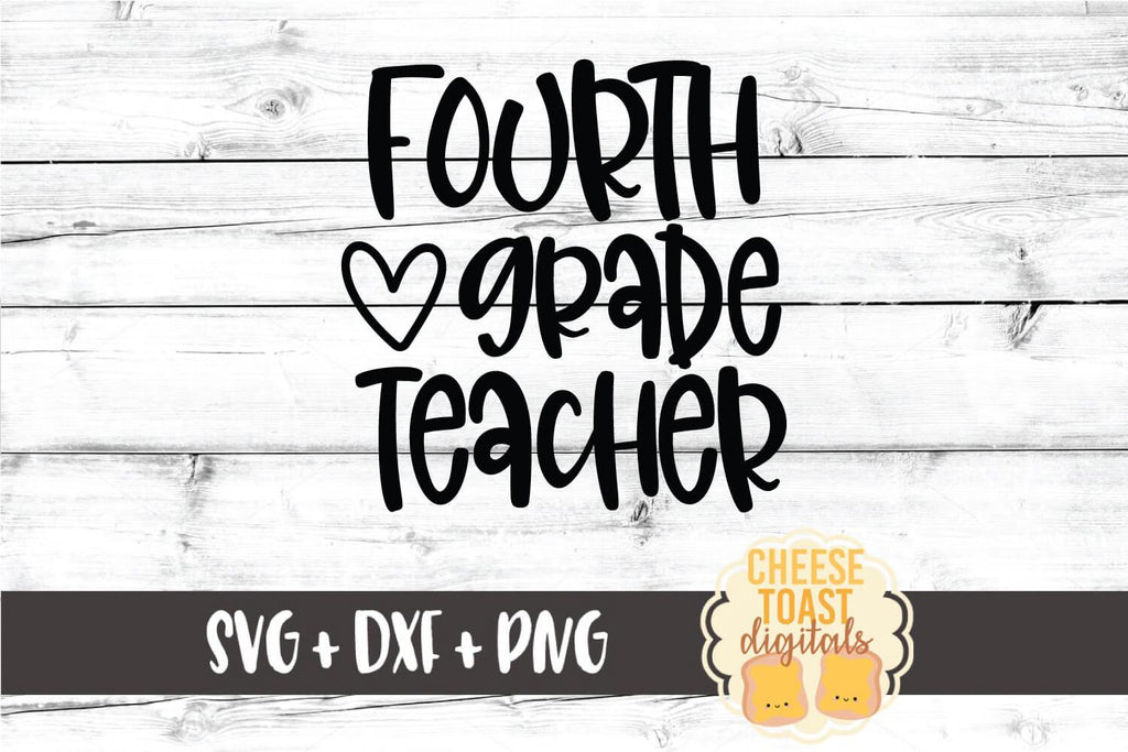 Back to School SVG | Fourth Grade Teacher - So Fontsy