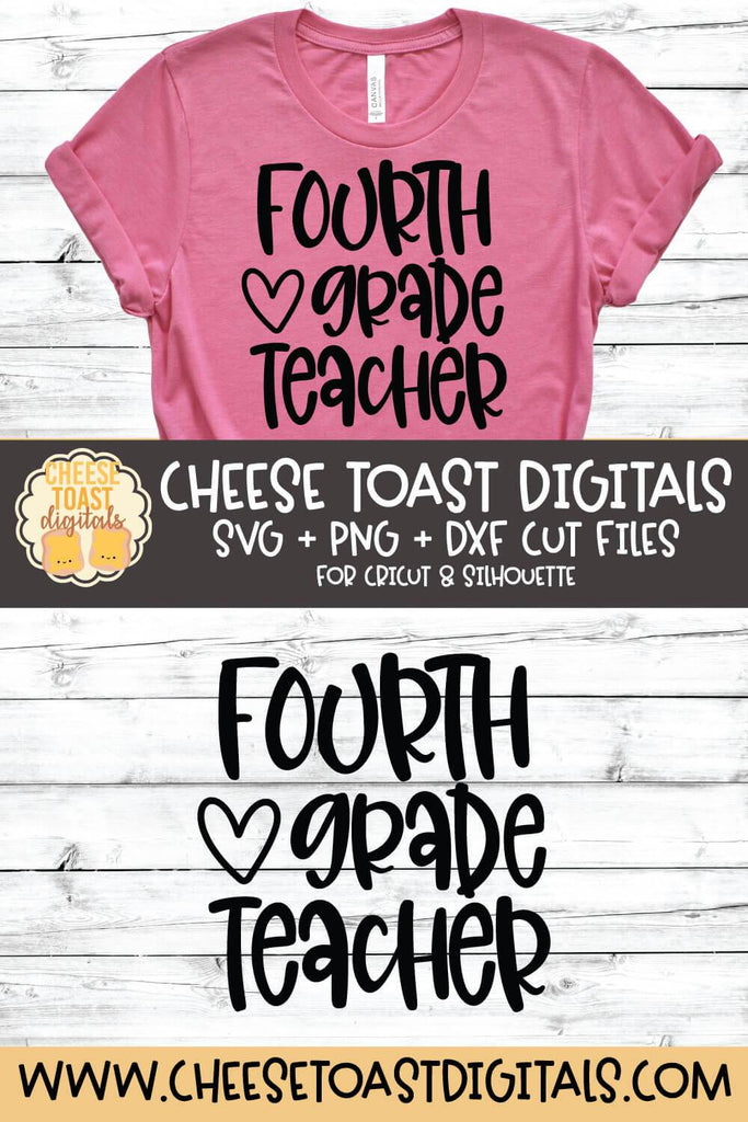 Back to School SVG | Fourth Grade Teacher - So Fontsy