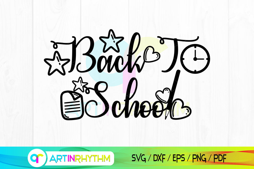 Back to school Svg, School Svg, School Clipart - So Fontsy