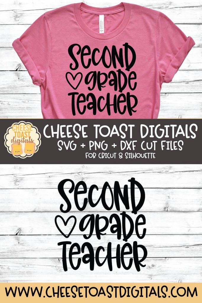 Back to School SVG | Second Grade Teacher - So Fontsy
