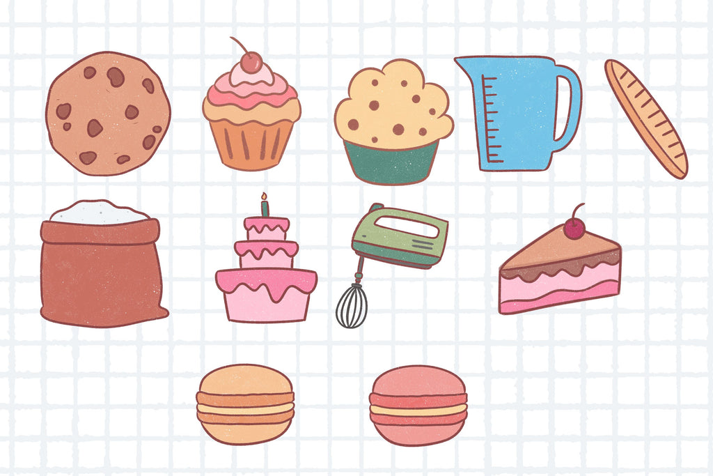 Baking set Clipart - So Fontsy