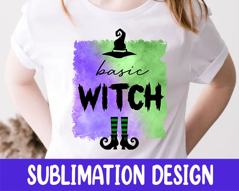 Basic Witch PNG Halloween Sublimation Design - So Fontsy