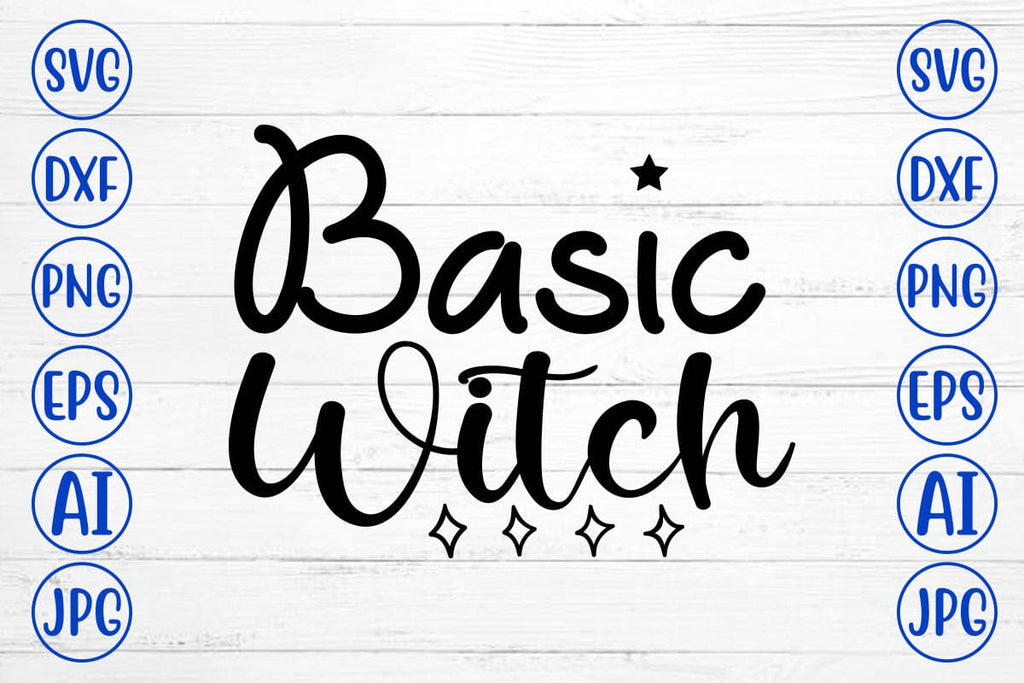 Basic Witch SVG Design - So Fontsy