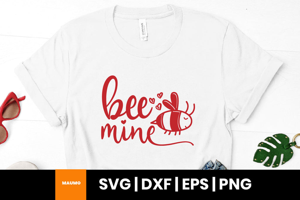 Bee mine, funny valentine svg quote - So Fontsy