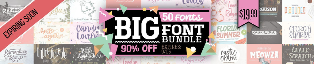 Big Font Bundle - So Fontsy