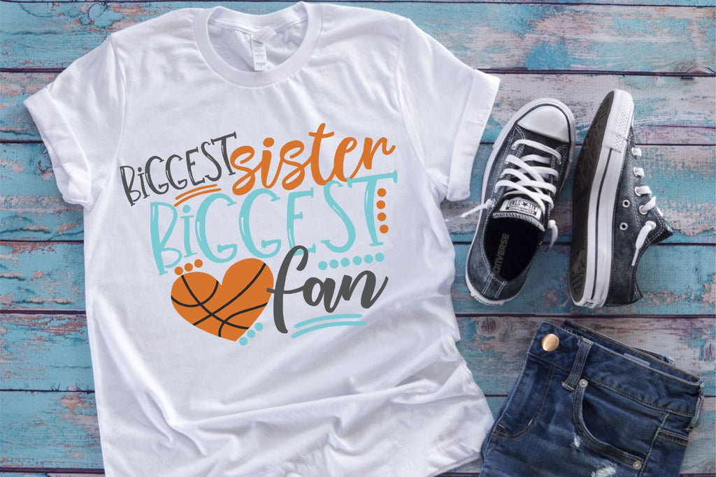 Biggest Sister Biggest Fan Basketball - So Fontsy
