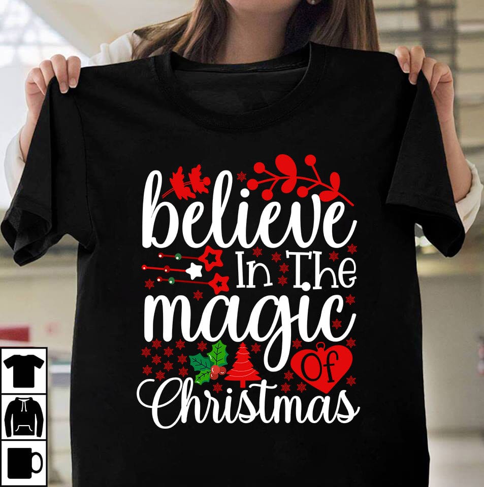 Bilieve In The Magic Christmas SVG Cute File - So Fontsy