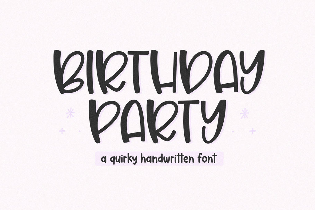 Birthday Party - Cute Handwritten Font - So Fontsy