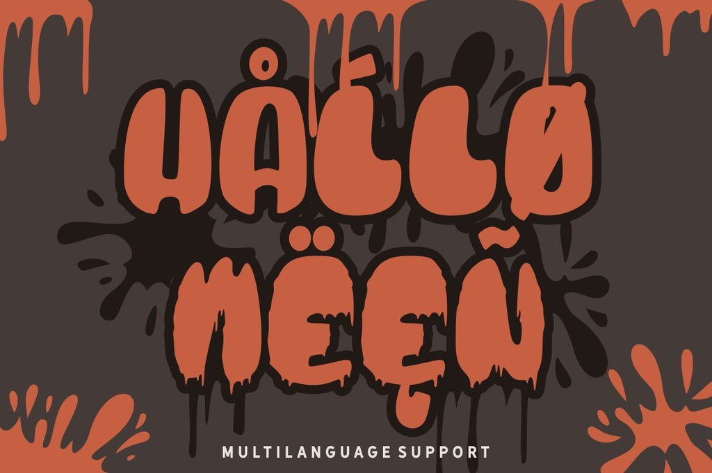 Blood Bold - Fun Halloween Two Fonts - So Fontsy