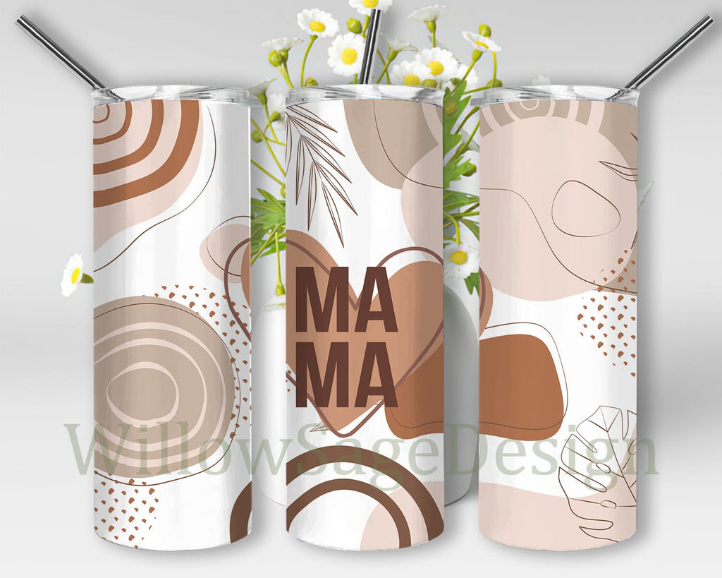 Boho Mama 20oz Skinny Tumbler Png, Mother's Day Png, Cute Mama Travel ...