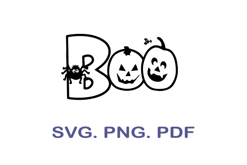 boo svg, halloween svg, spider svg, halloween shirt, cricut cut files ...