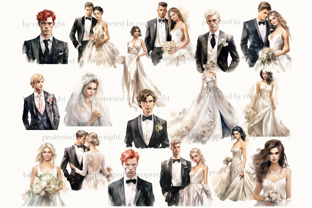 Wedding Bride And Groom Clipart