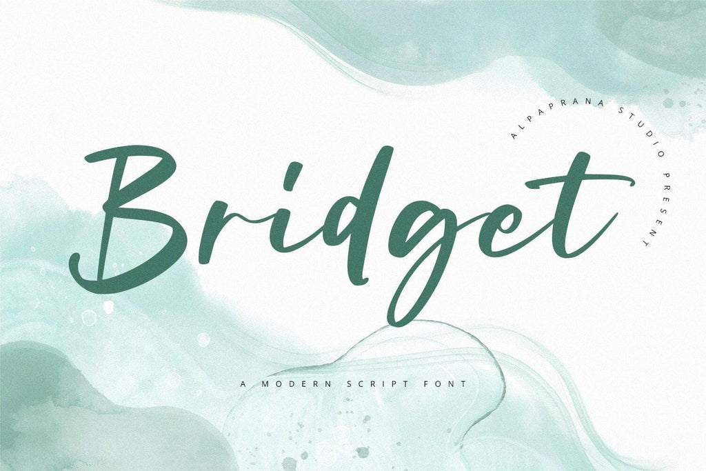 Bridget - Modern Script Font - So Fontsy