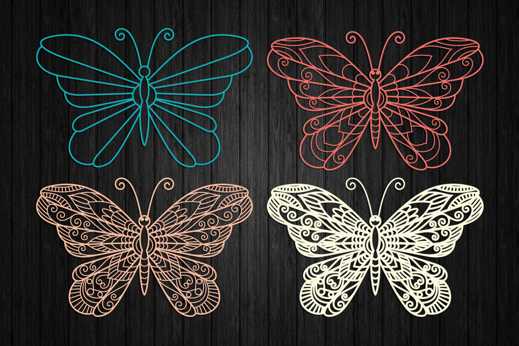 Butterfly - 3D Layered SVG Cut Files v1 - So Fontsy